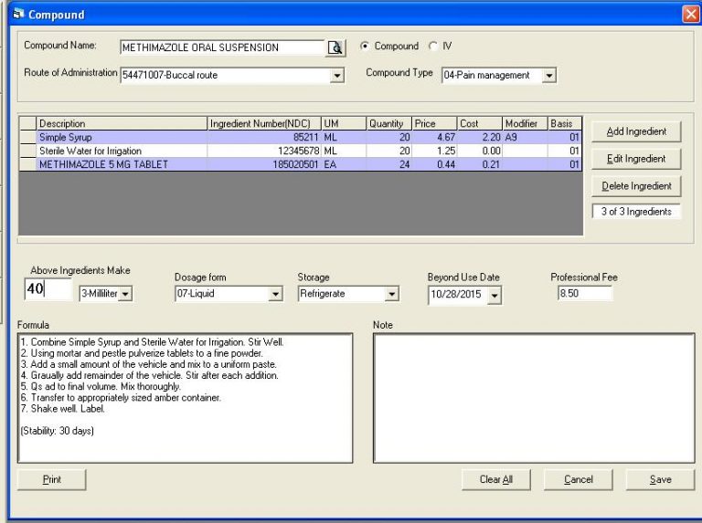 compound sample screen | AbacusRx